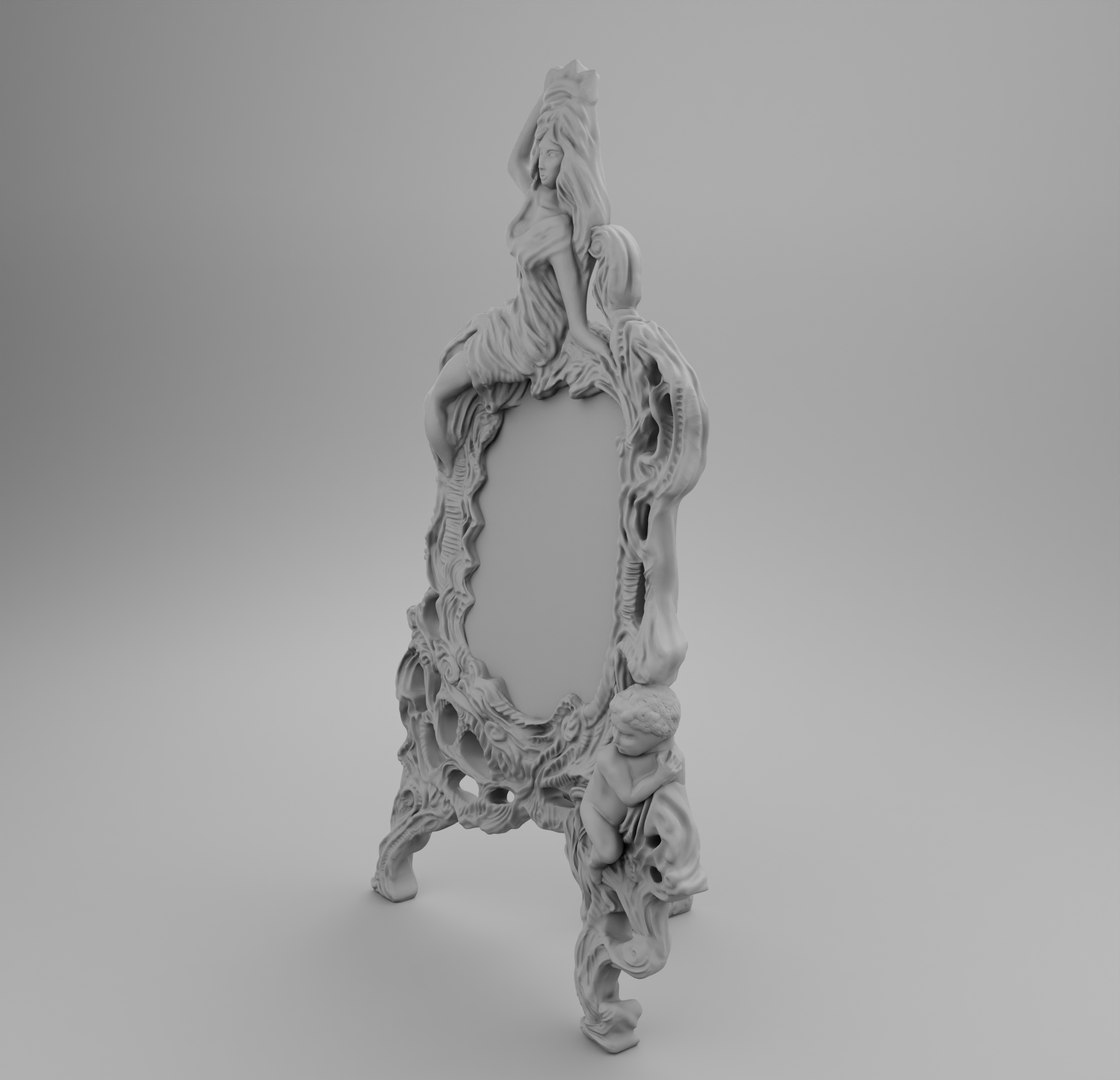 3D Medieval Mirror - TurboSquid 1684093