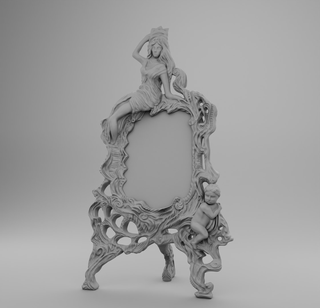 3D medieval mirror - TurboSquid 1684093