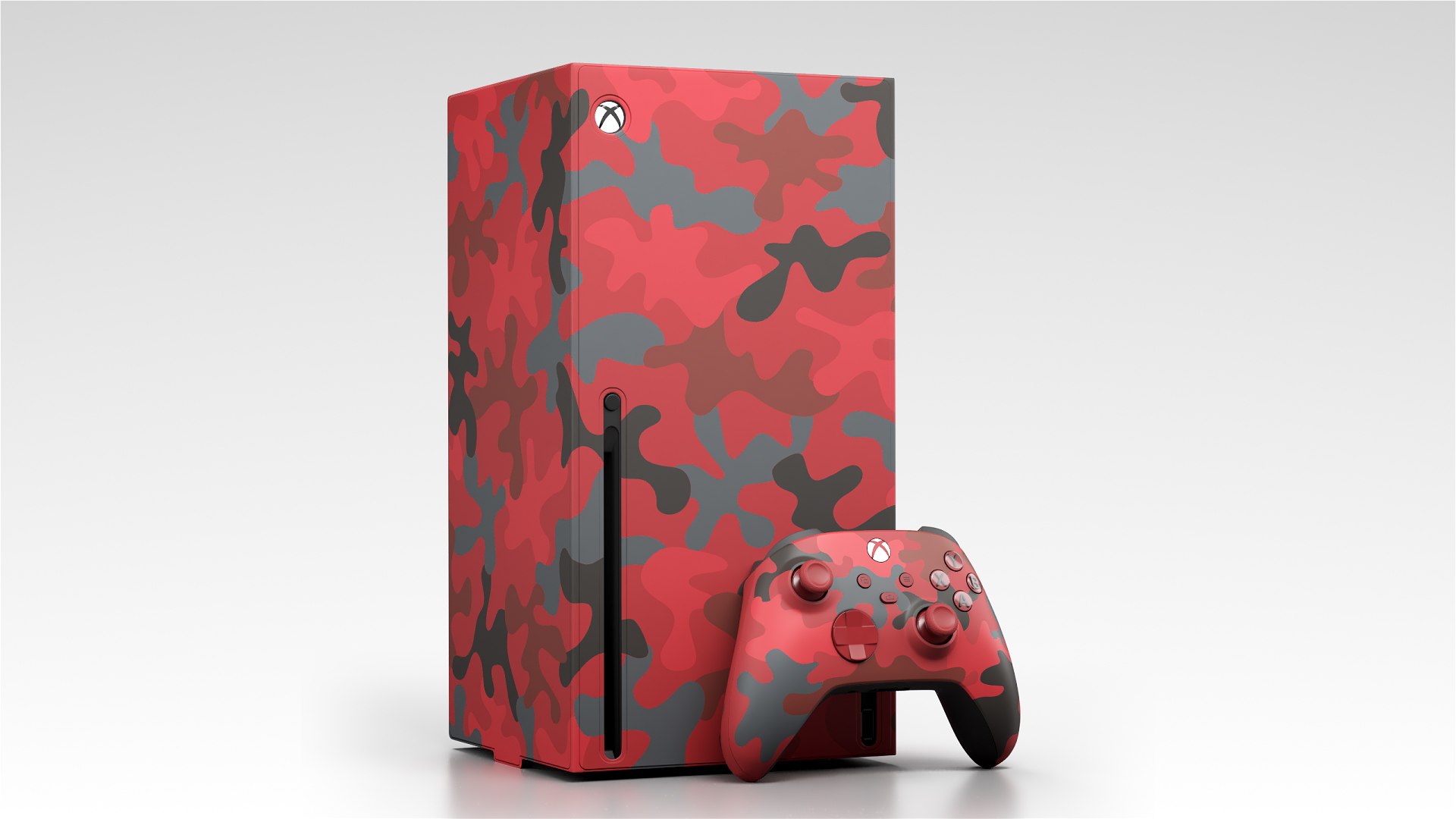 3D Xbox Series X Console Wrap And Controller Daystrike Camo Model ...