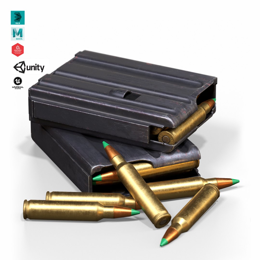 3D AR-15 Alloy Magazine 10-Round Model - TurboSquid 2186876