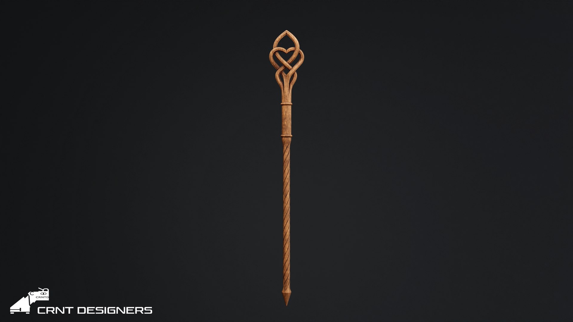 3D Wooden Staff - TurboSquid 2286308