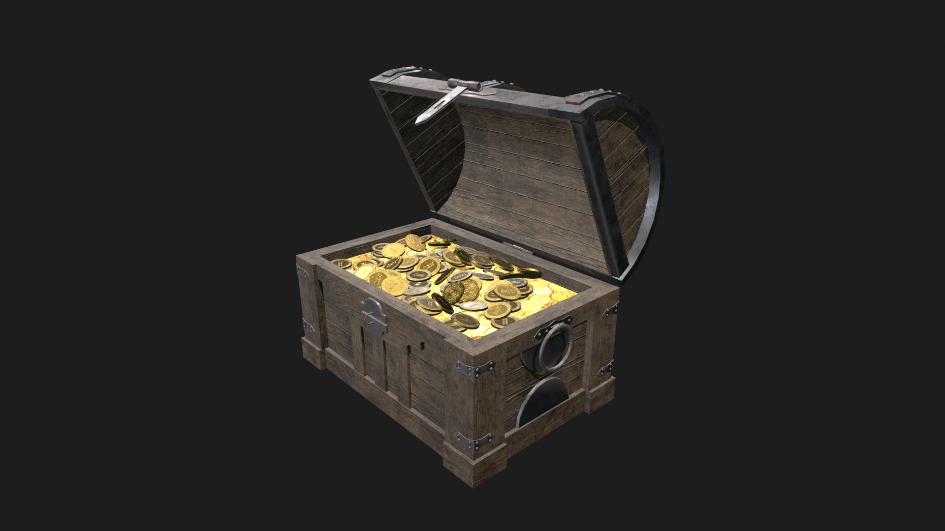 3D Medieval Treasure Box 04 - TurboSquid 2326147