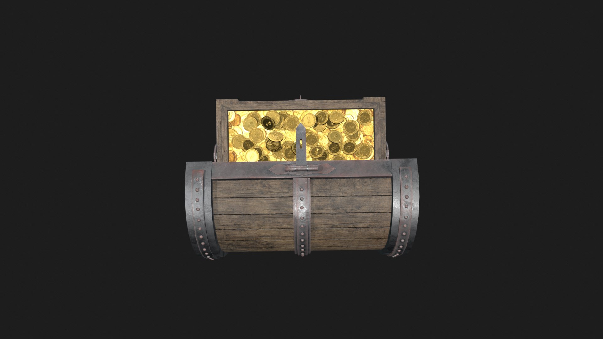 3D Medieval Treasure Box 04 - TurboSquid 2326147