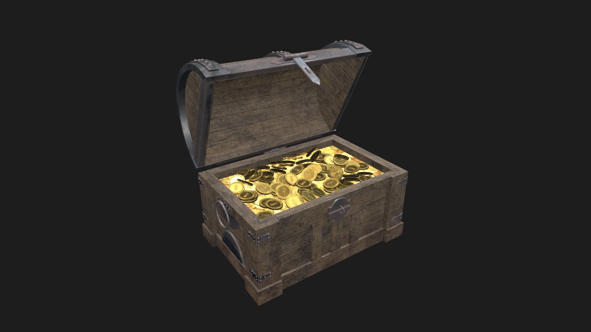3D Medieval Treasure Box 04 - TurboSquid 2326147