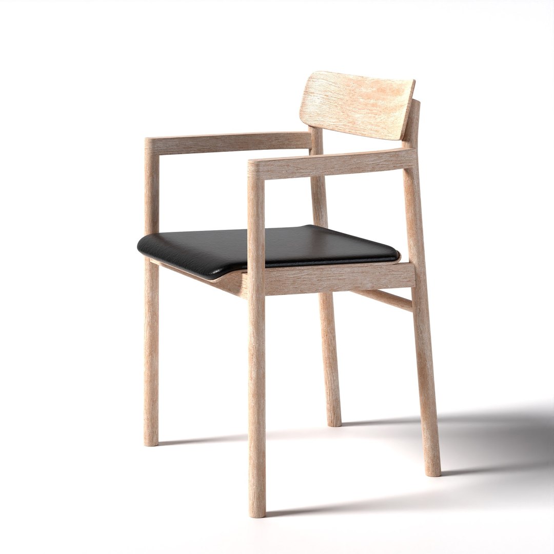 Post Chair - Model 3446 Black 3D Model - TurboSquid 1805227