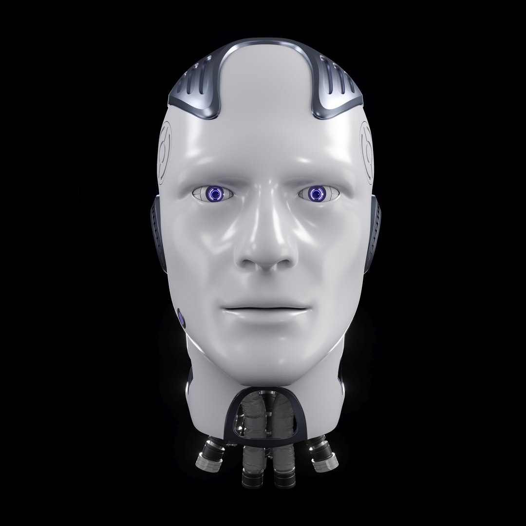 3D Male Robot Head Model - TurboSquid 2238533