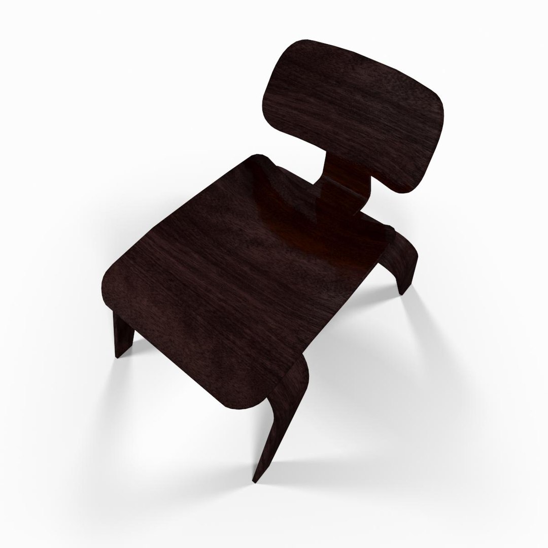 Wooden Reading Chair 3d Model