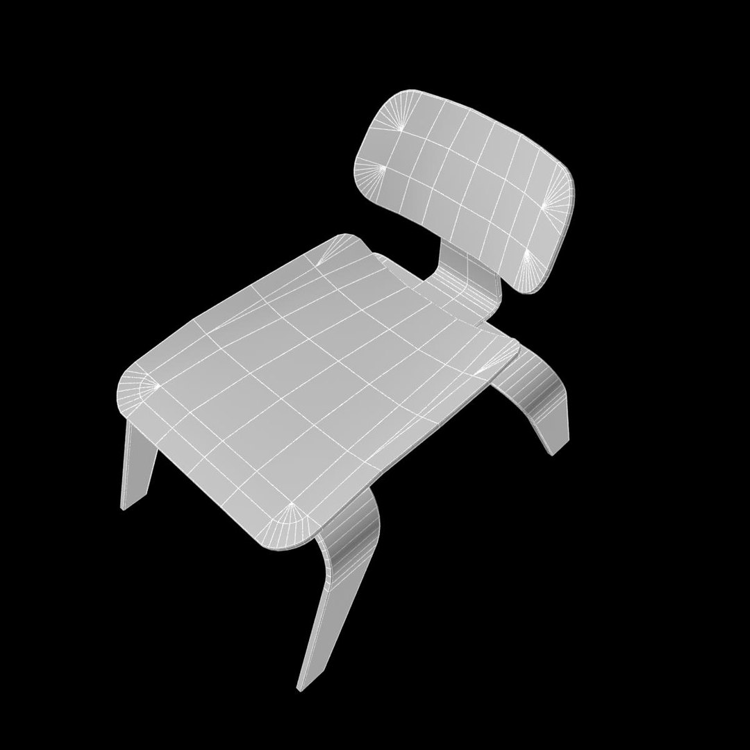 Wooden Reading Chair 3d Model