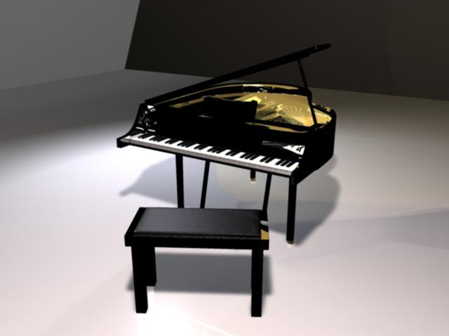 piano 3d model