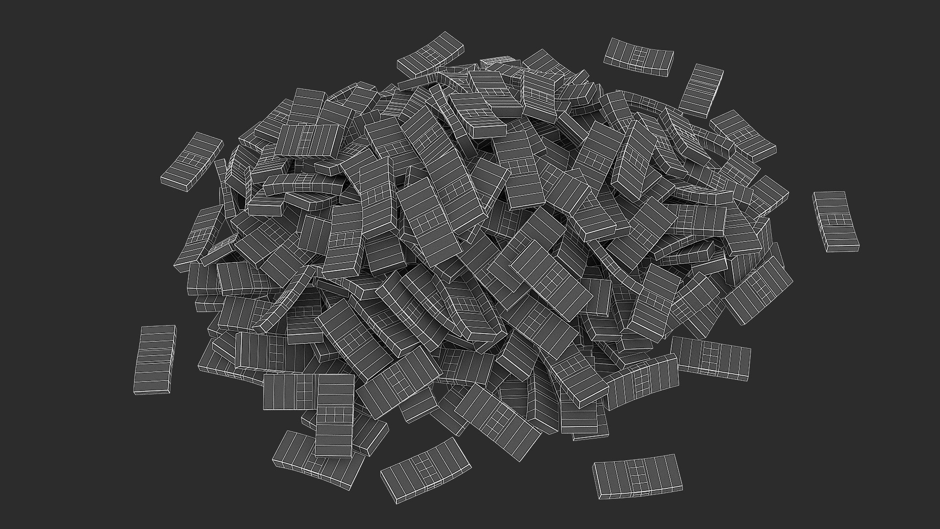 3D model 100 euros bill pile - TurboSquid 1647905