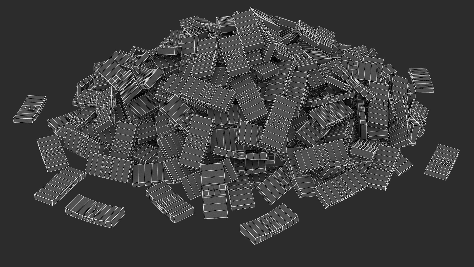 3D model 100 euros bill pile - TurboSquid 1647905