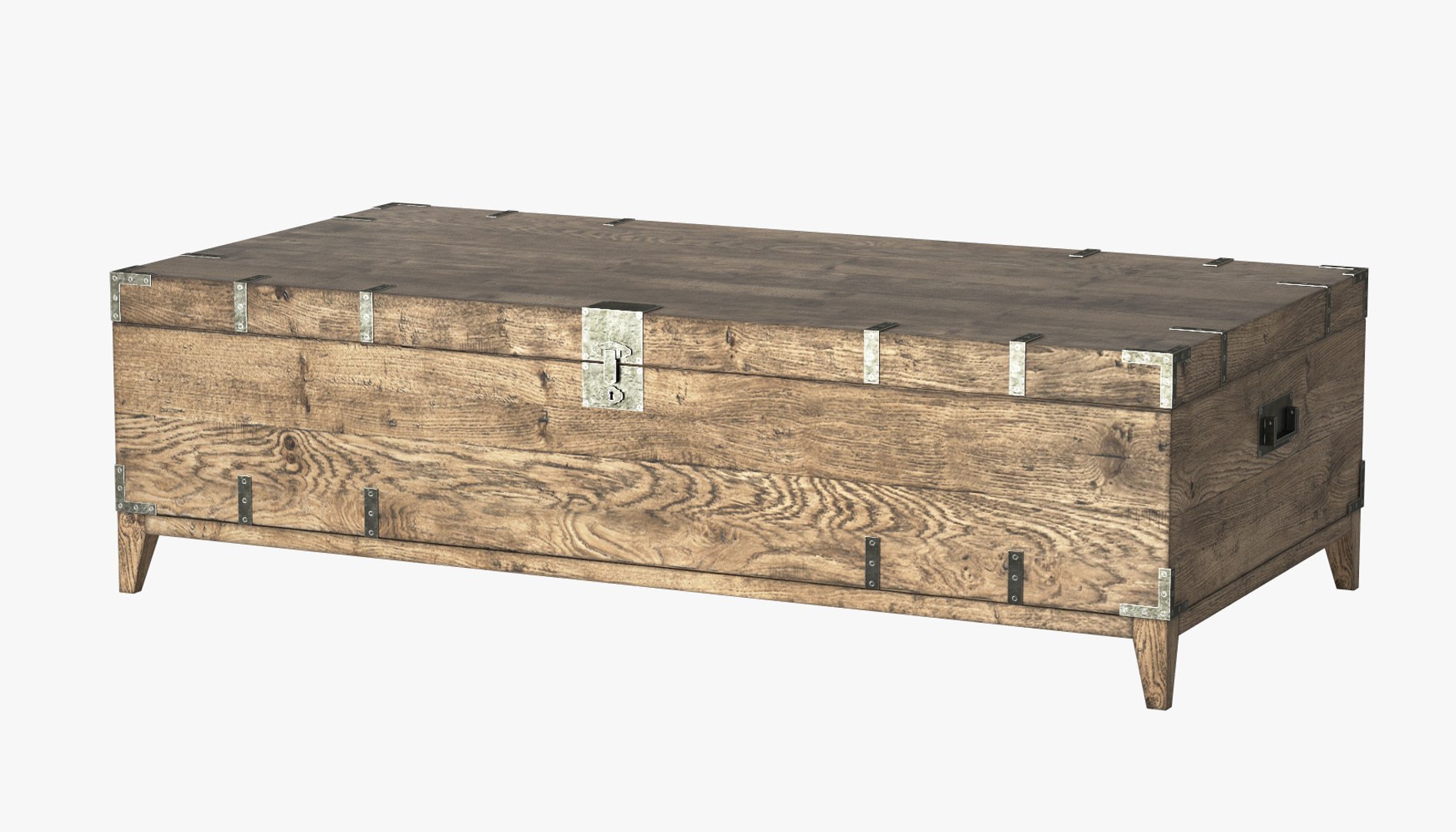 Cayden Campaign Rectangular Trunk 3D Model - TurboSquid 1471601