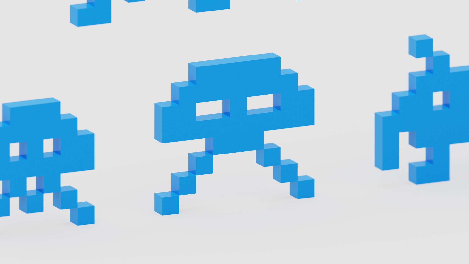 Pixel Game Aliens Model - TurboSquid 2201517