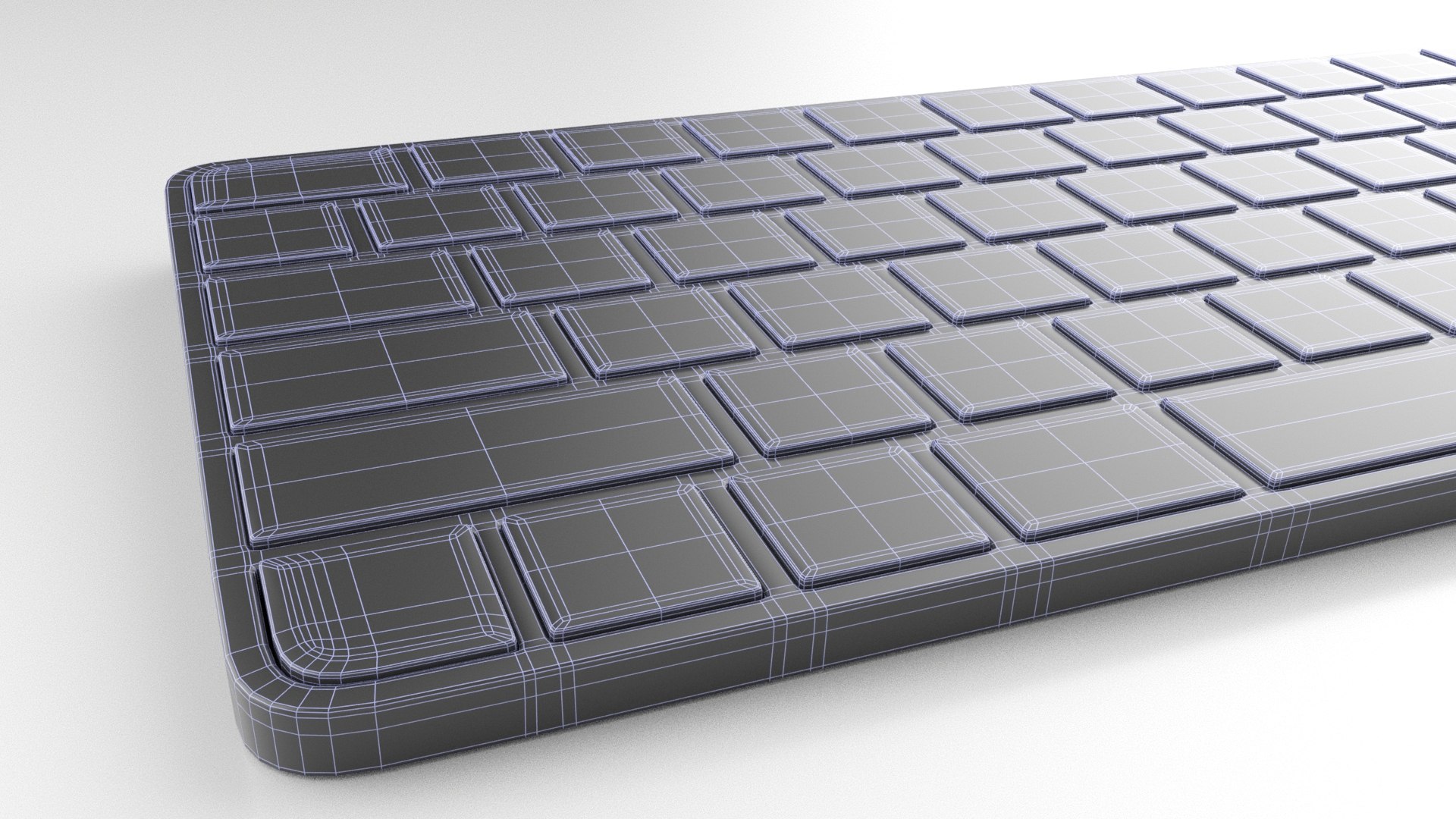Modern Wireless Keyboard 3D Model - TurboSquid 2358020