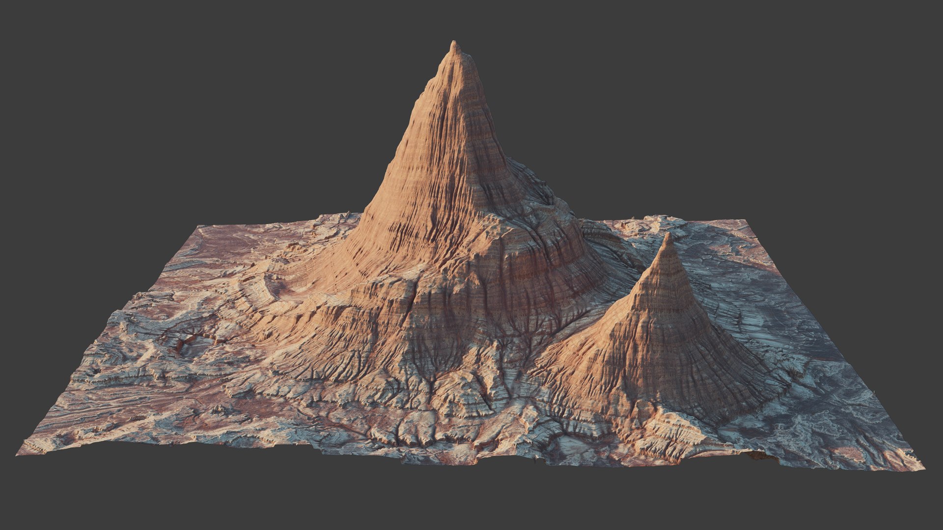3D 8K Detailed Cliff Landscape Model - TurboSquid 1811970