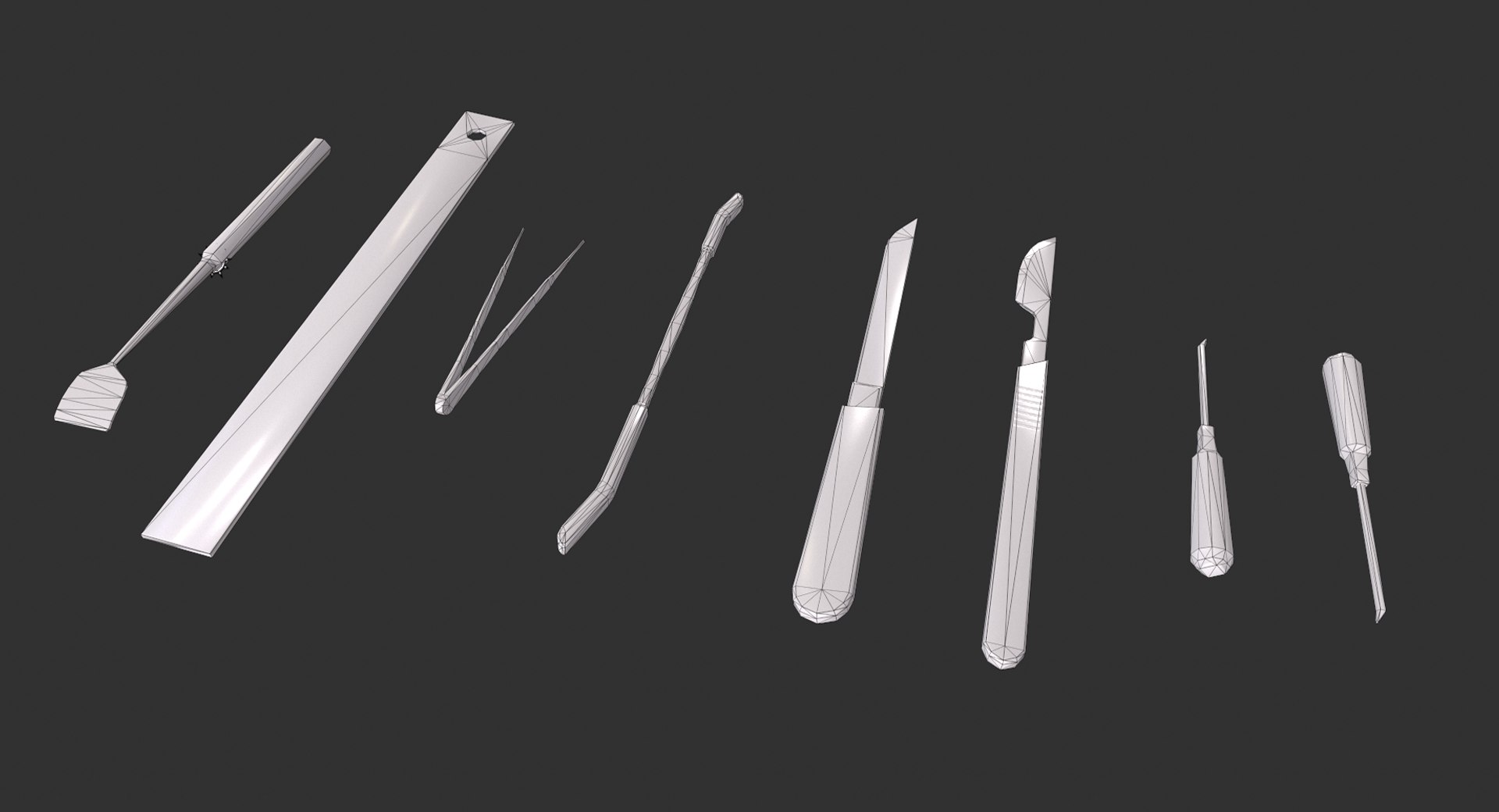 3D Surgery Tools Vintage Model - TurboSquid 1745998