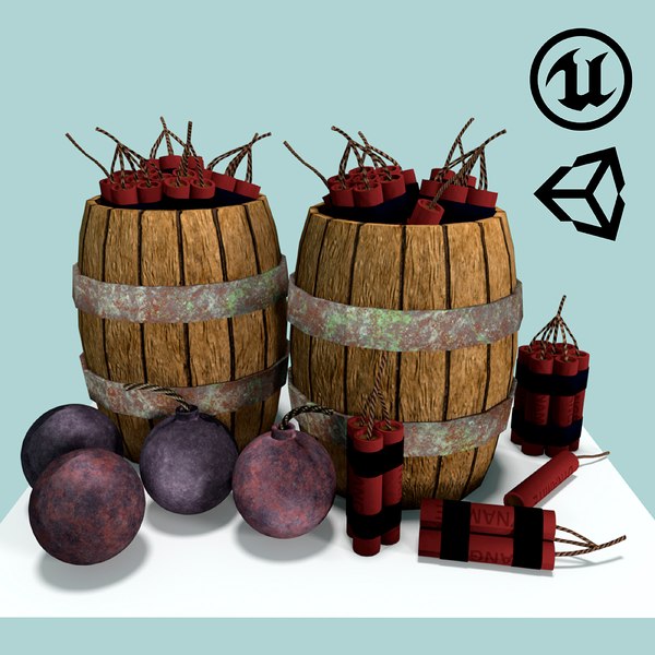 3D simple dynamite - TurboSquid 1359550