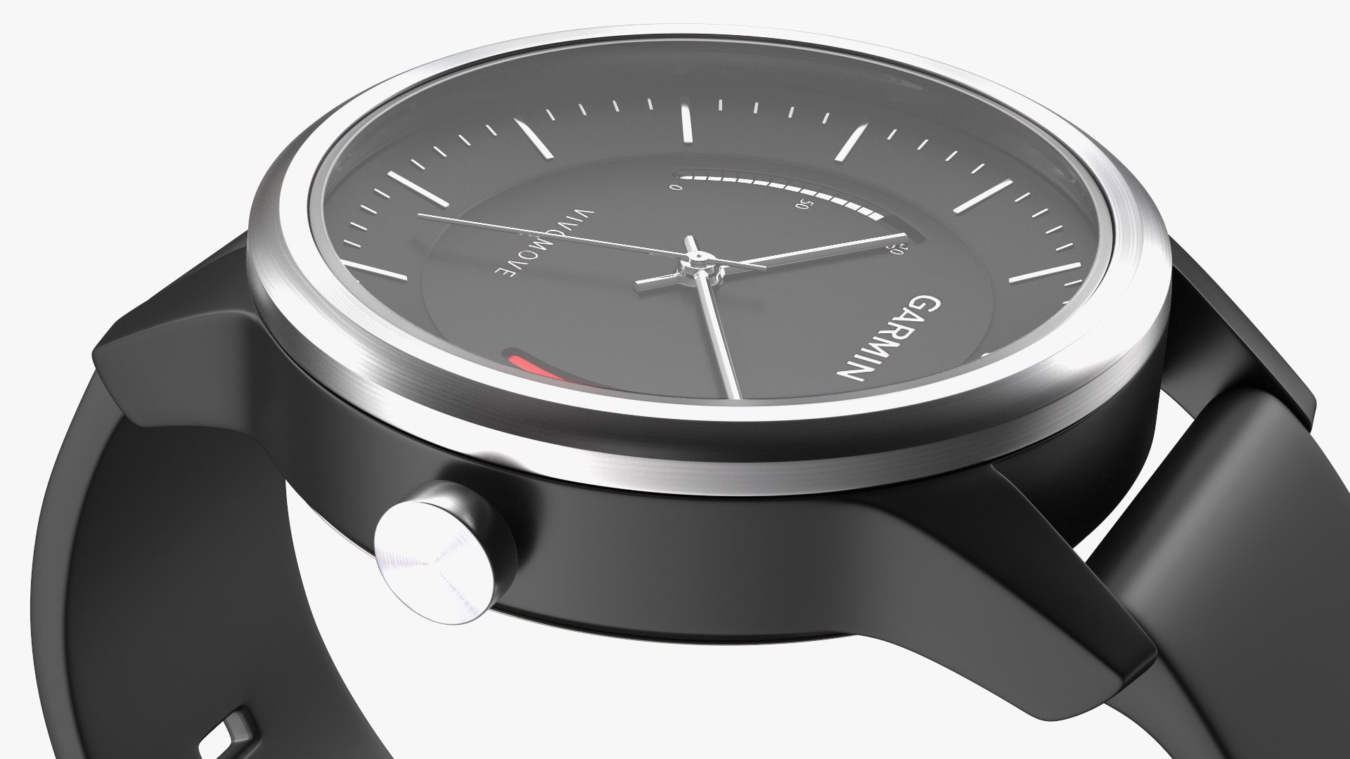 3D Wrist Watch Garmin Vivomove Sport Fastened - TurboSquid 1988146