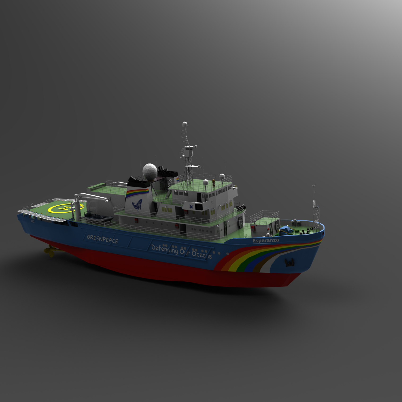3d model greenpeace mv esperanza