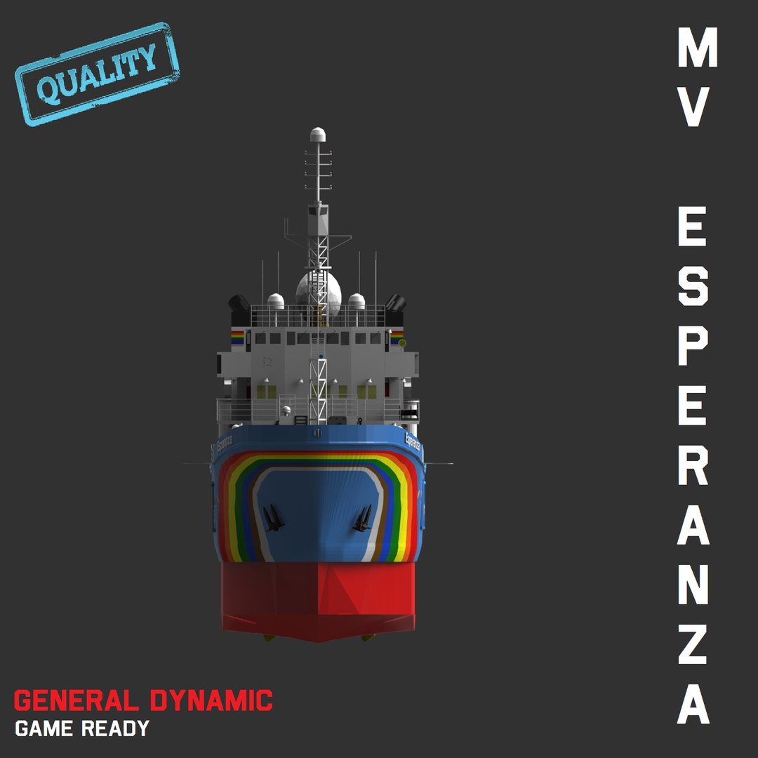 3d model greenpeace mv esperanza