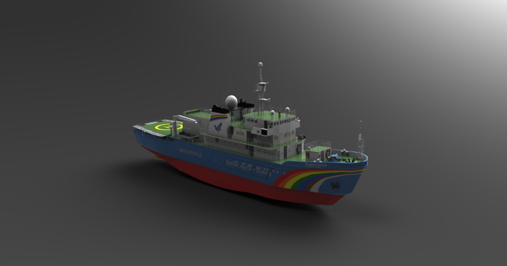 3d model greenpeace mv esperanza