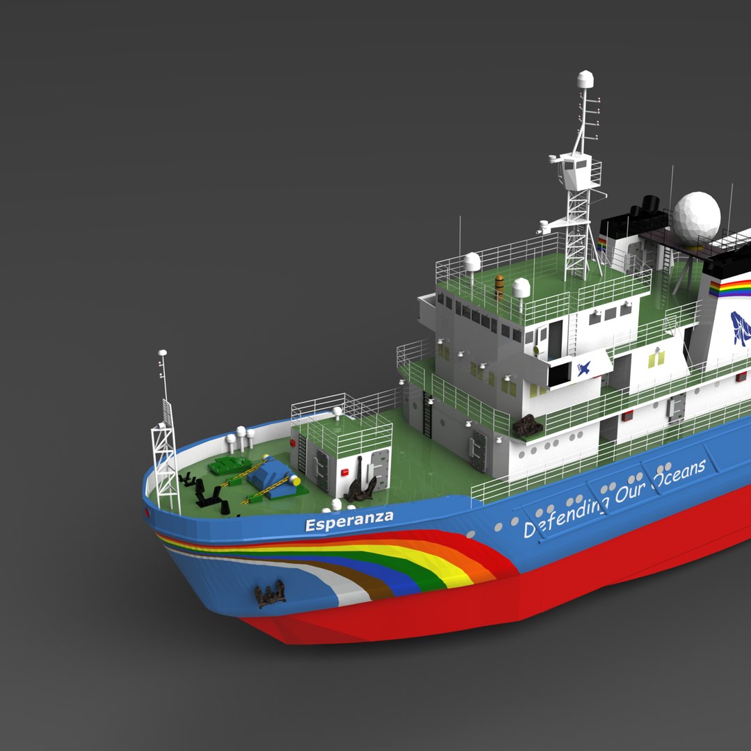 3d model greenpeace mv esperanza