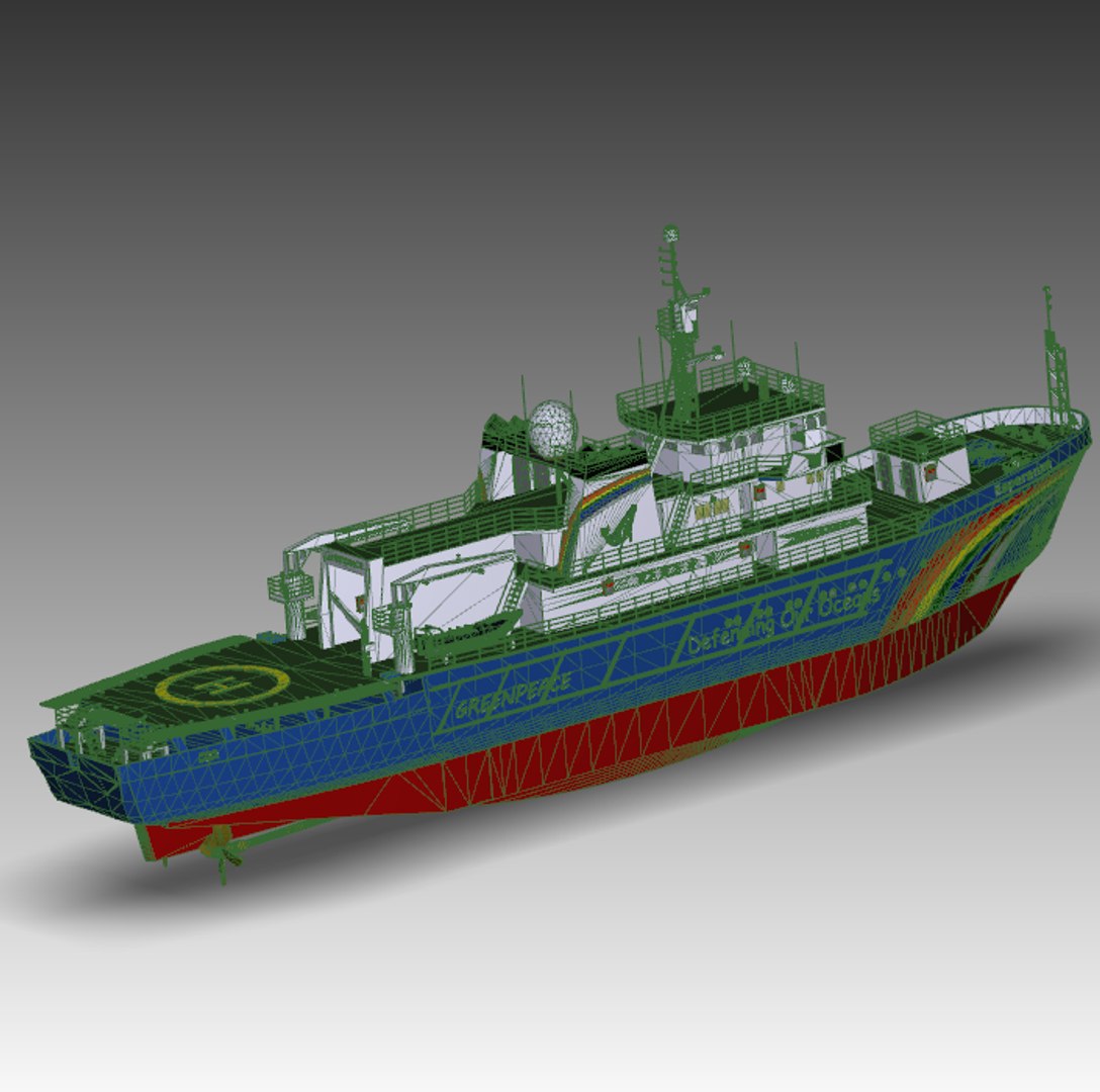 3d model greenpeace mv esperanza