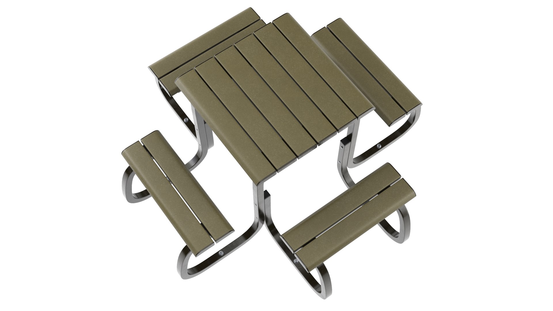 3D Park Furniture Set(2) Model - TurboSquid 2199270