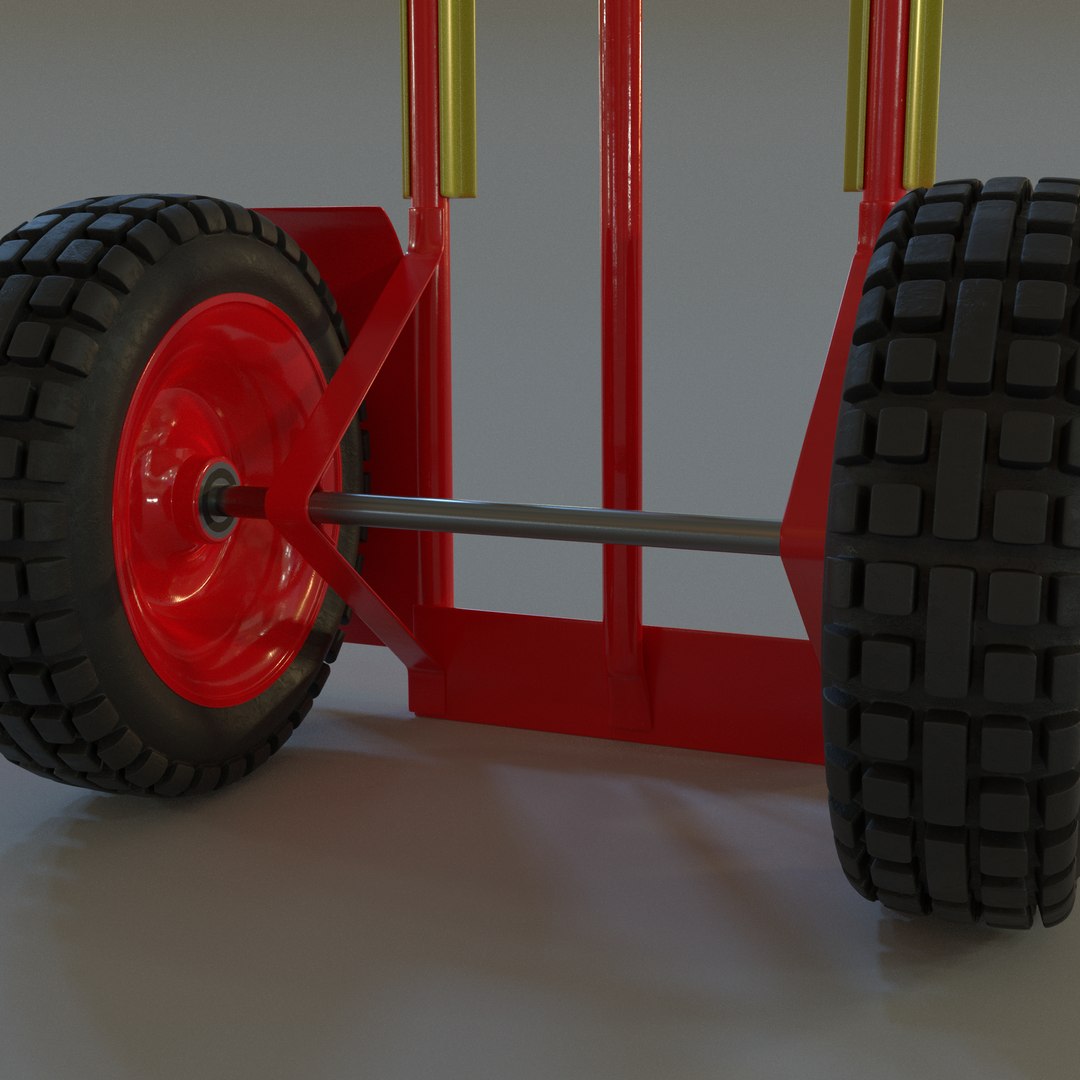 3D Model Heavy Duty Hand Trolley - TurboSquid 1913734