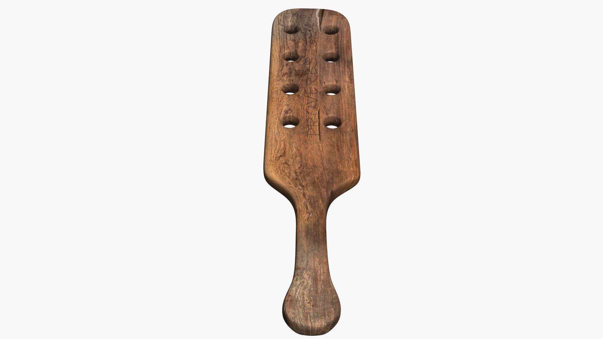 3D Vintage School Paddle - TurboSquid 1985000