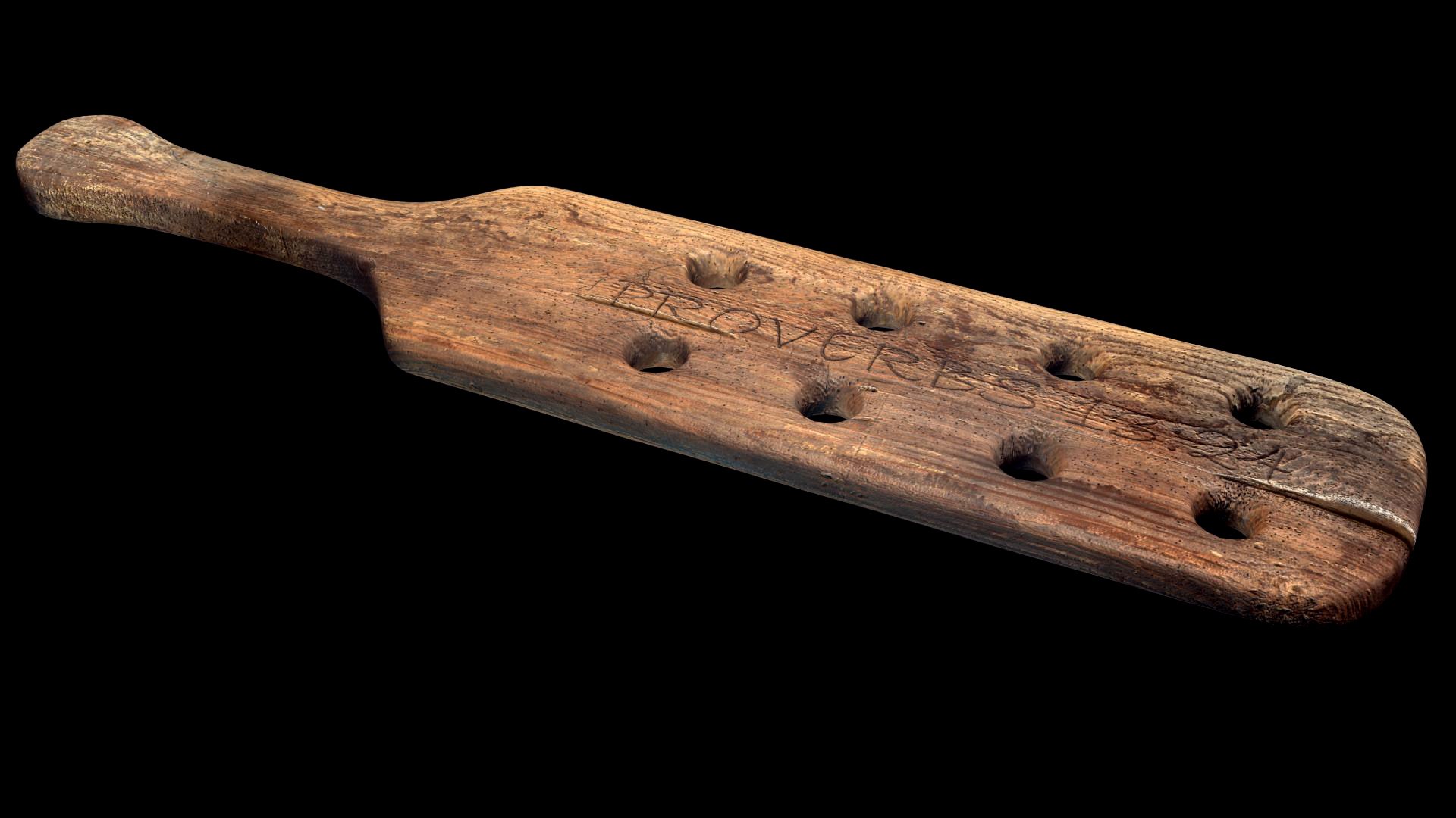 3D Vintage School Paddle - TurboSquid 1985000