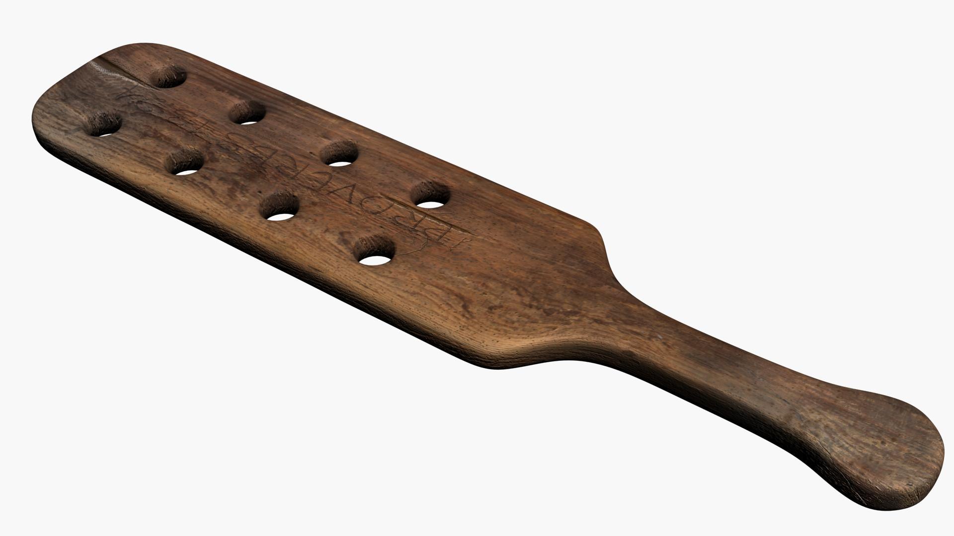 3D Vintage School Paddle - TurboSquid 1985000