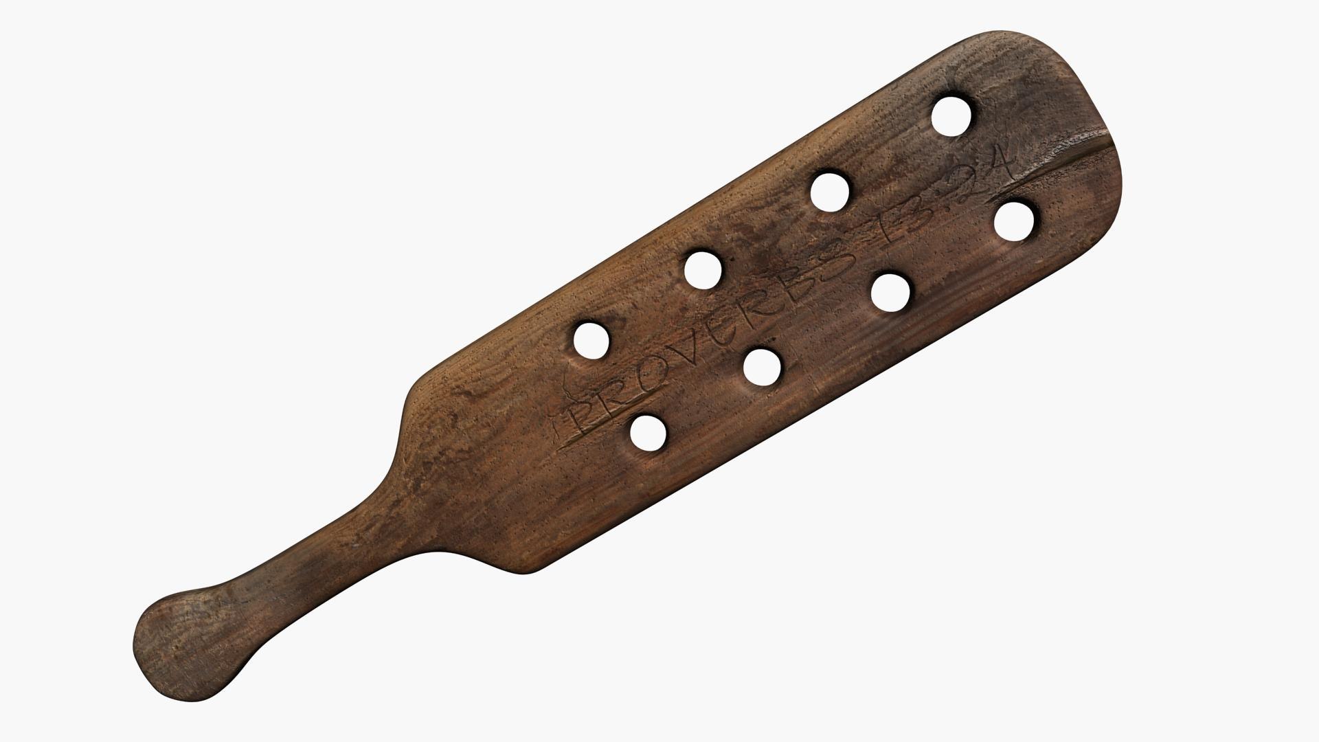 3D Vintage School Paddle - TurboSquid 1985000