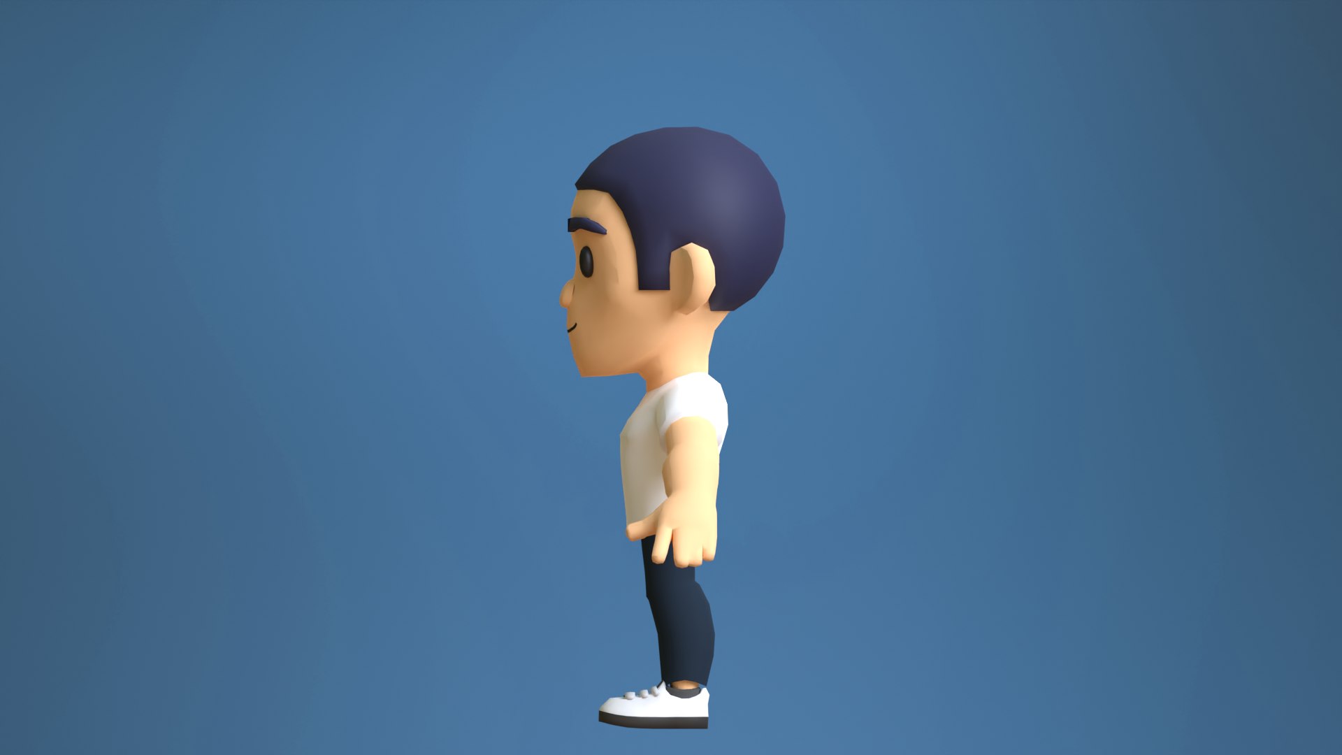 3D Simple Man Low Poly Model - TurboSquid 1836517