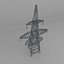 Column Power Lines 3ds