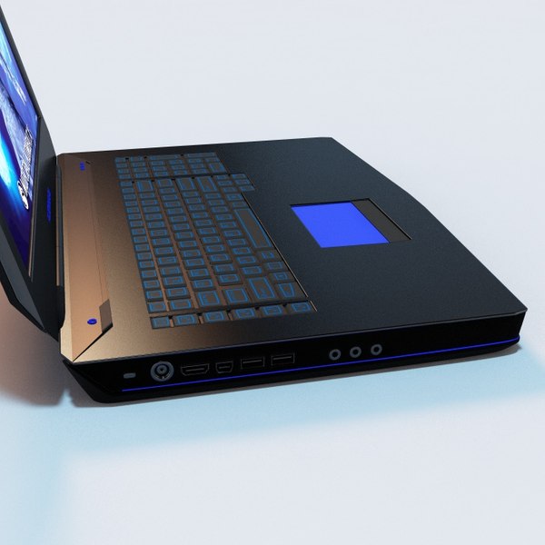 3d alienware gaming laptop model
