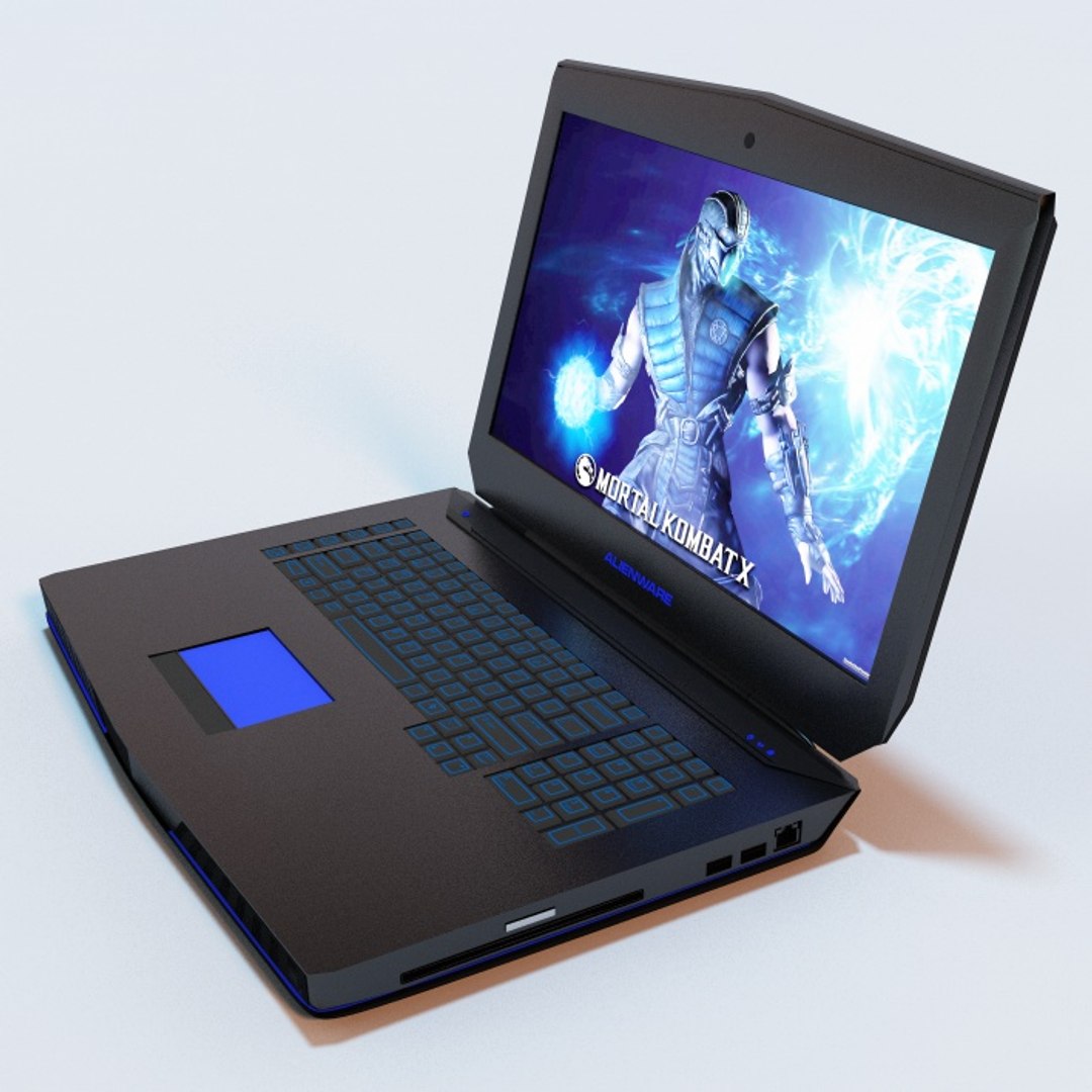 3d Alienware Gaming Laptop Model