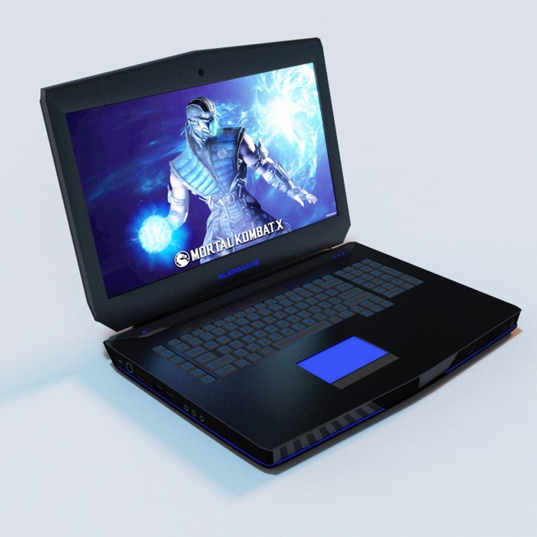 3d Alienware Gaming Laptop Model