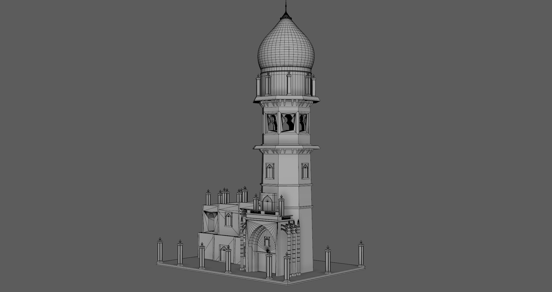 3D Arabic Ancient Building - TurboSquid 2190828