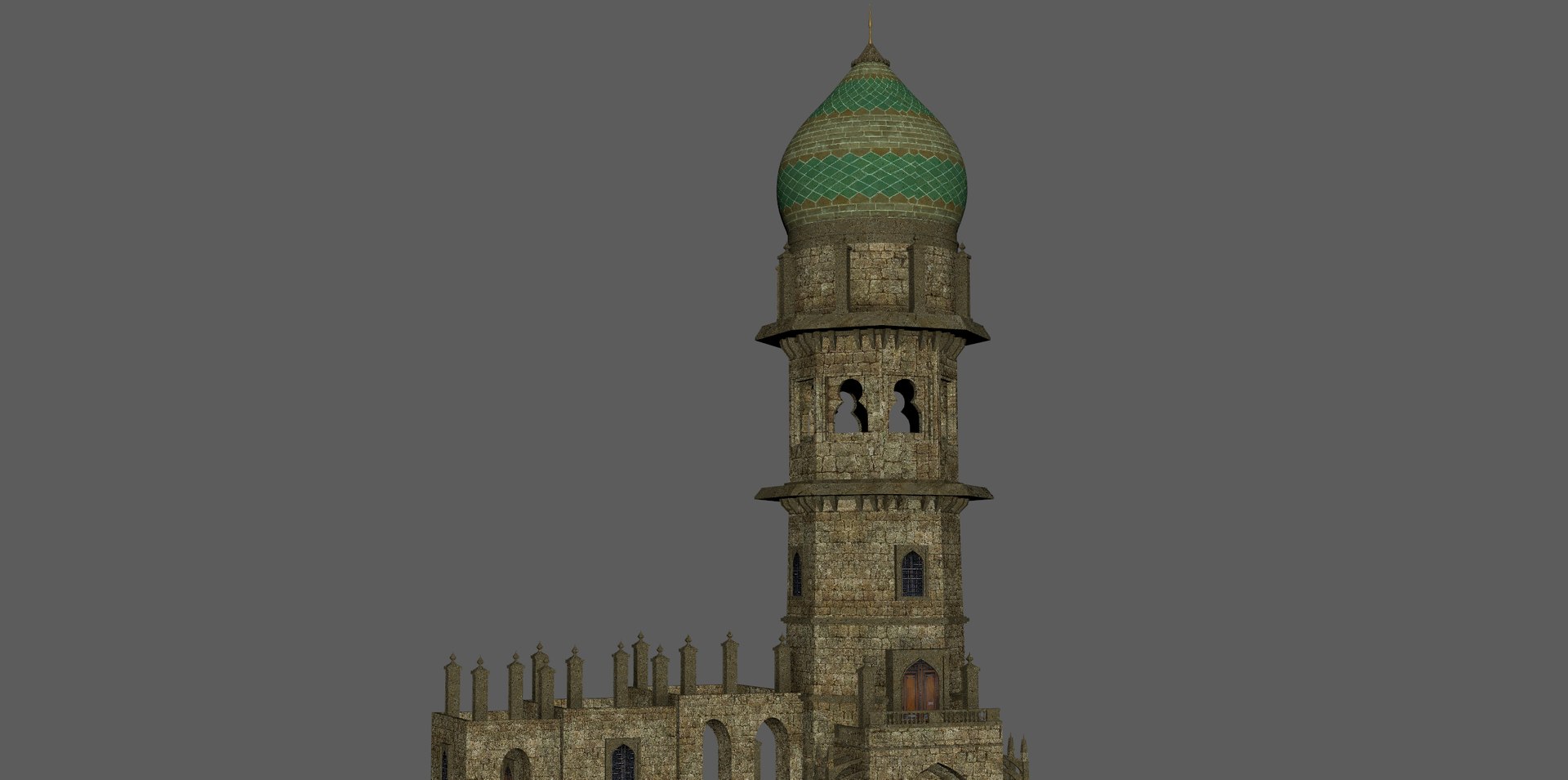 3D Arabic Ancient Building - TurboSquid 2190828