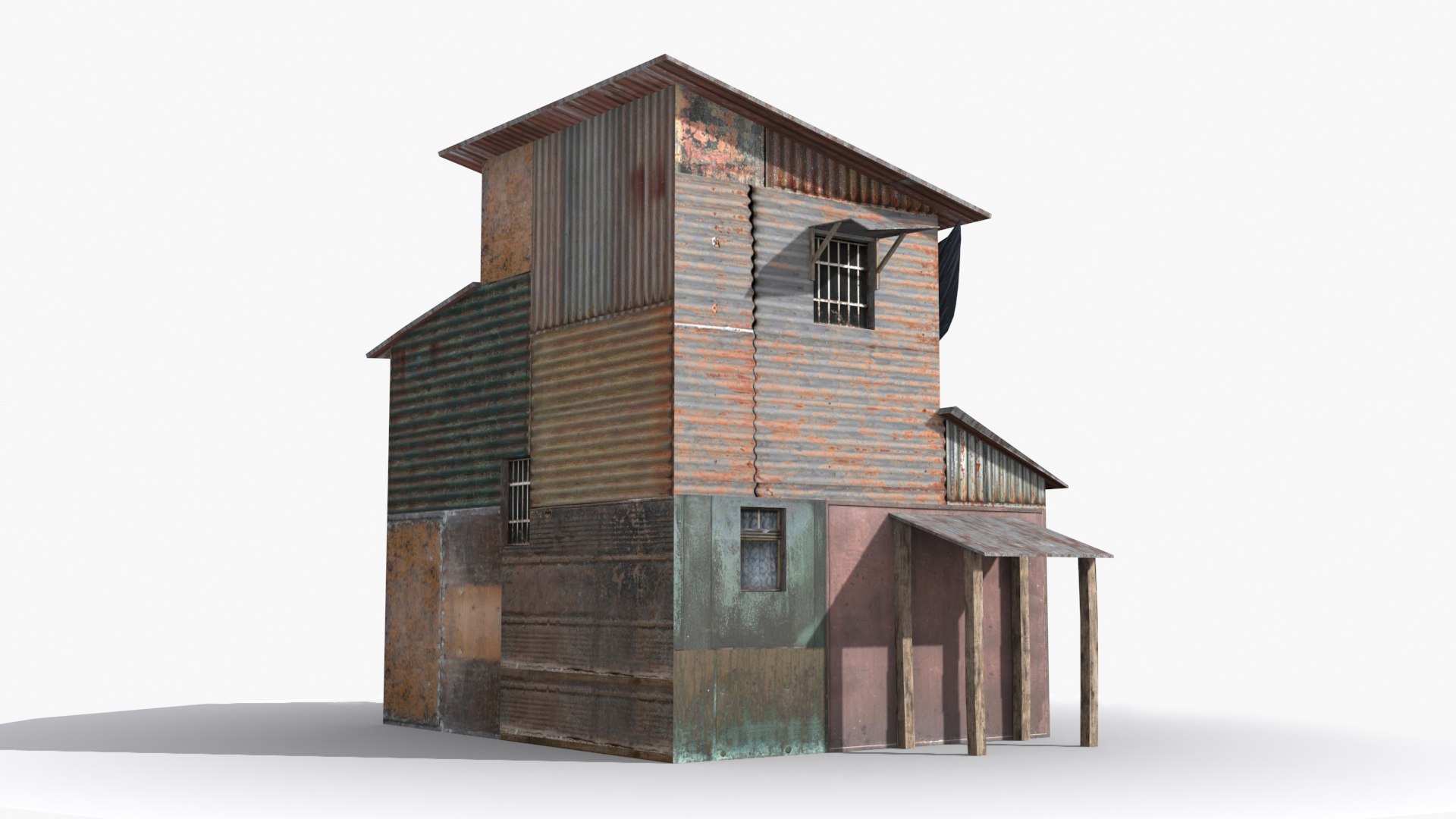 3D Slum X11 Model - TurboSquid 2009557