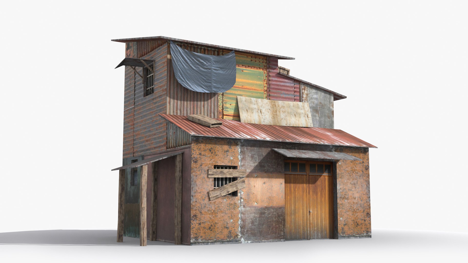3D Slum X11 Model - TurboSquid 2009557