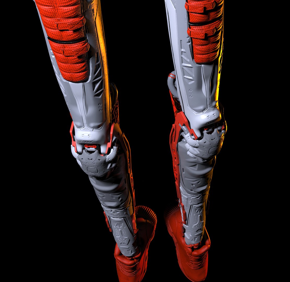 Robot Legs Model - TurboSquid 1693807