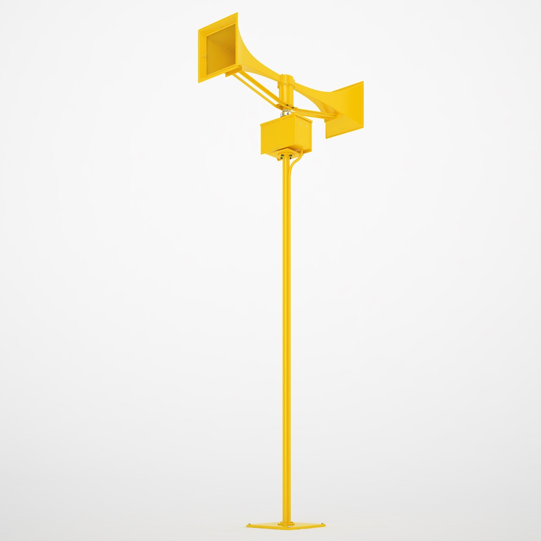 Emergency Tornado Siren Model - TurboSquid 1433363