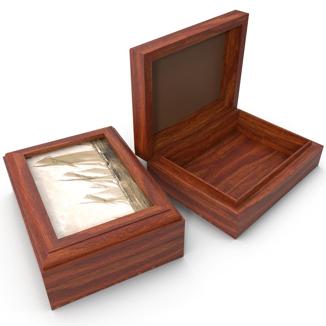 wooden accessory box 3d max