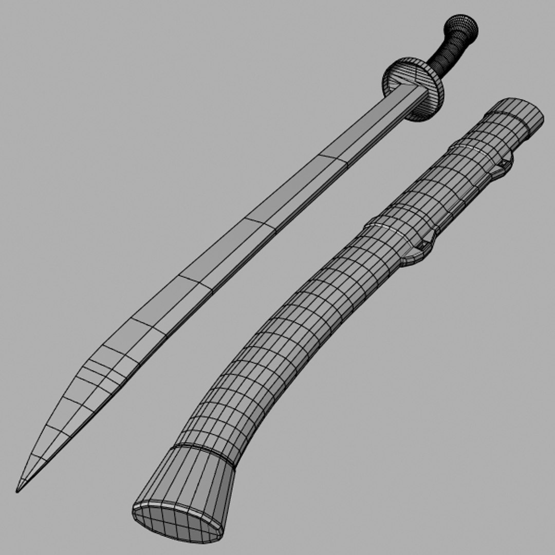 3d Model Dao Sword