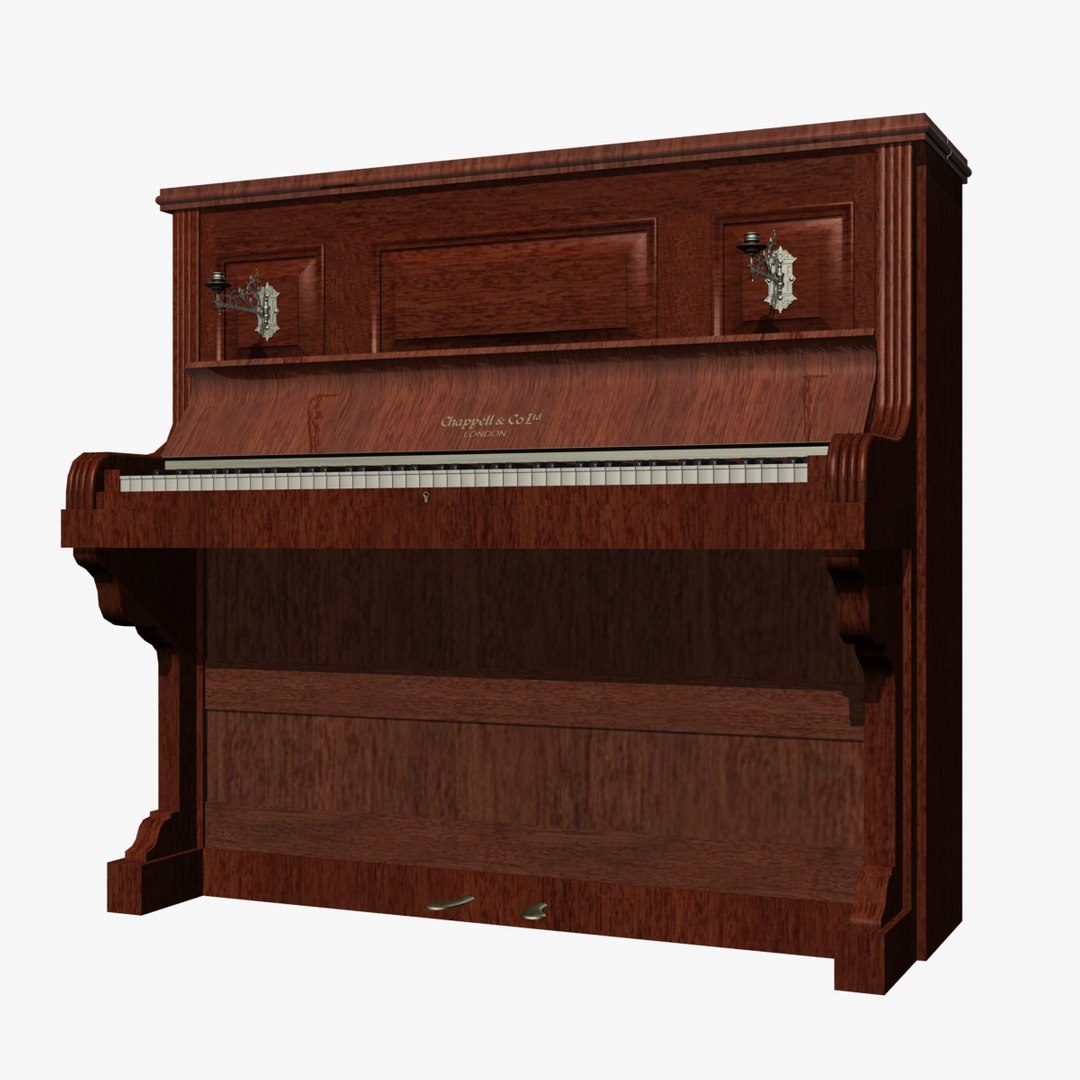 chappel upright piano 3d model