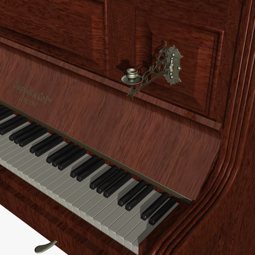 chappel upright piano 3d model