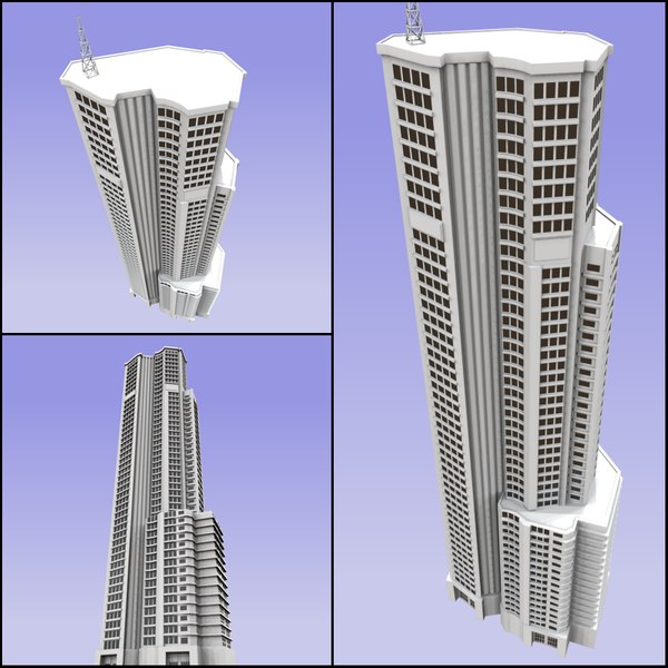 c4d building city block