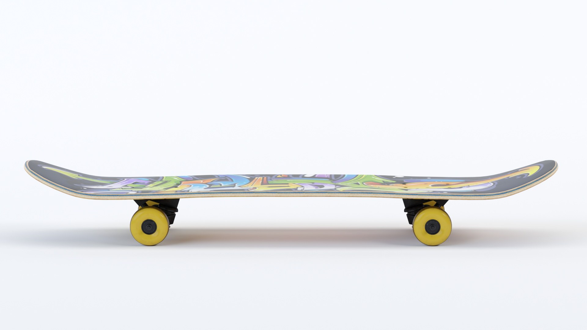 Skateboard Yellow Model 3D Model - TurboSquid 1960000